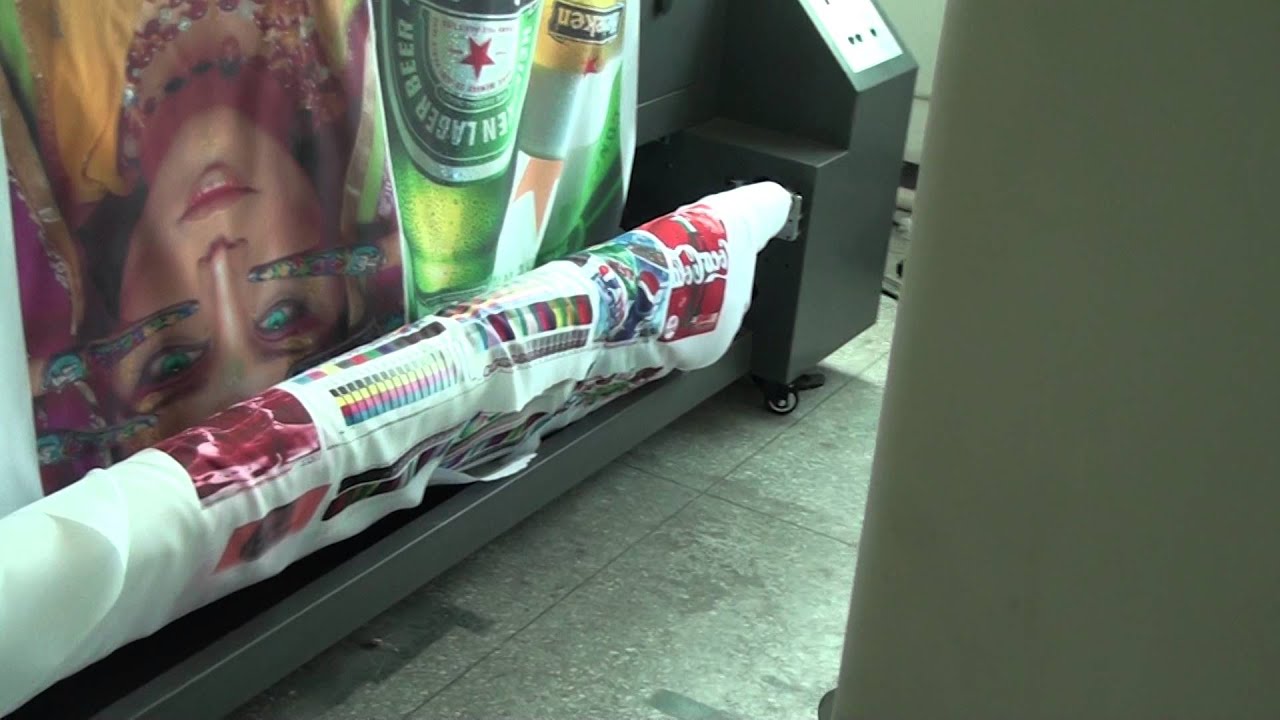 Mutoh VJ 1604 Fabric Printer With Heater - YouTube