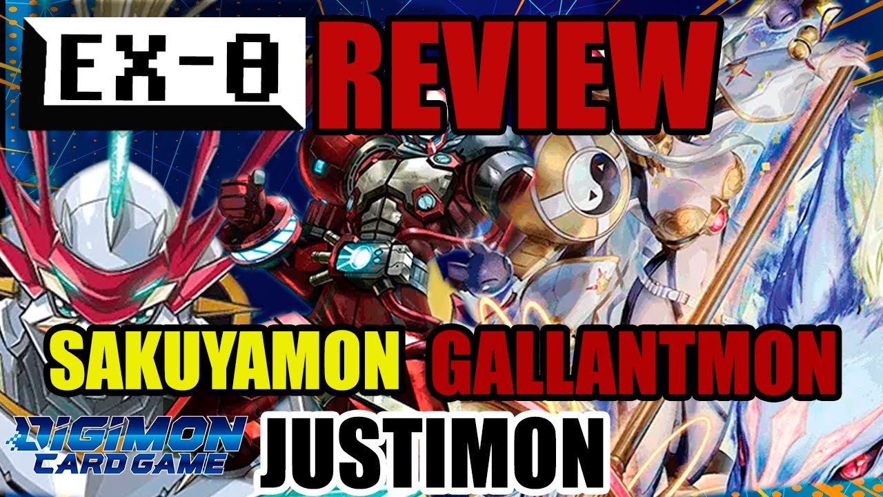 EX8 Review: JUSTIMON, GALLANTMON, SAKUYAMON | Los mazos de TAMERS ...