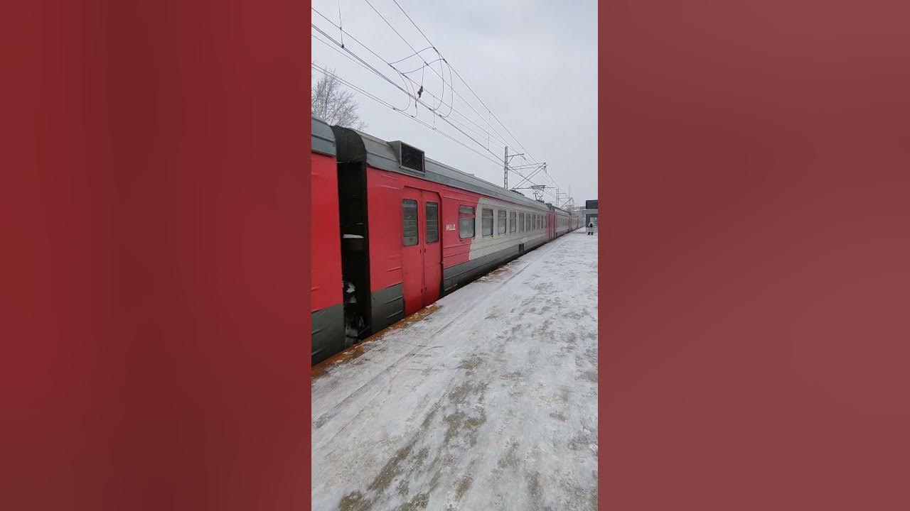 Электропоезд ЭД4М прибывает на станцию МЦД4 Савеловская #shorts #эд4м # ...