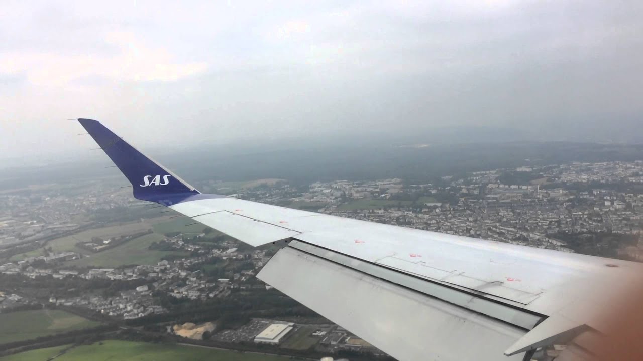 SAS Bombardier CRJ 900 | Full Flight from CPH - LUX | Nice flight over ...