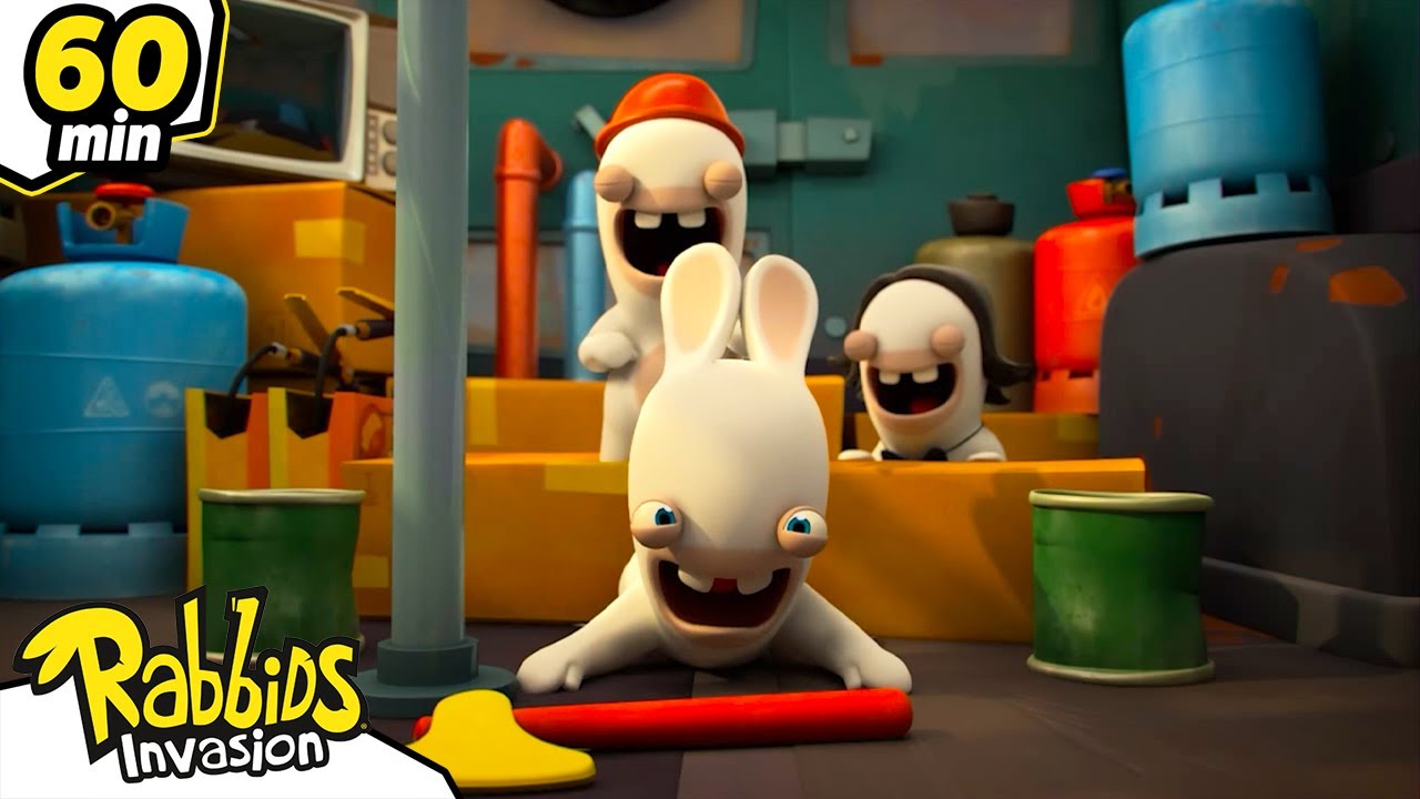 1h Compilation : The Rabbids Go Skiing! | RABBIDS INVASION | New ...