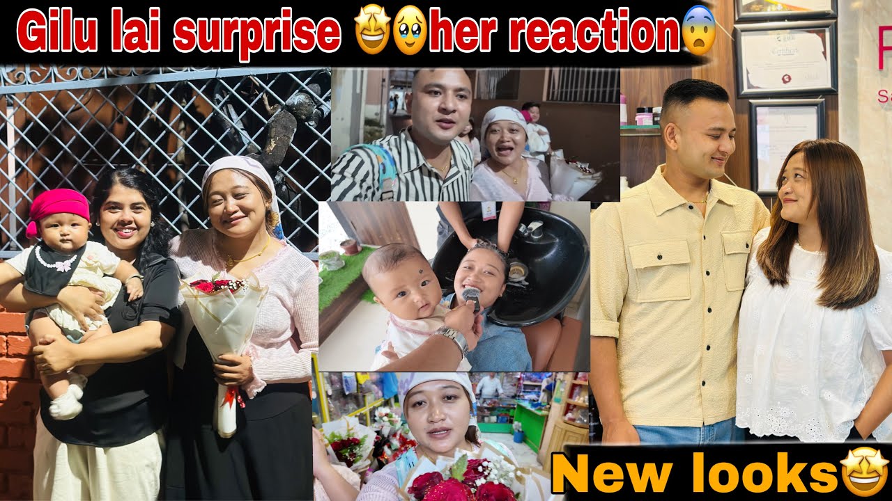 Gilu lai Surprise with New Look 💇‍♂️| Her Reaction Will Melt MY Heart 🥹 ...