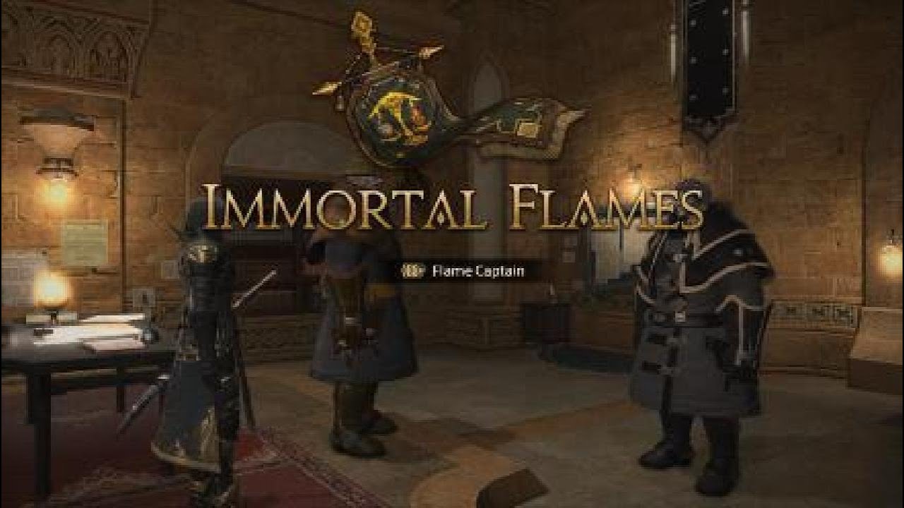 FFXIV - Immortal Flames Captain Promotion Scene - YouTube