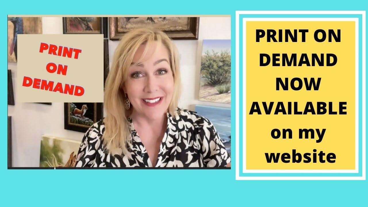 NOW YOU CAN GET MY ARTWORK IN PRINTS with Suzanne Barrett Justis - YouTube