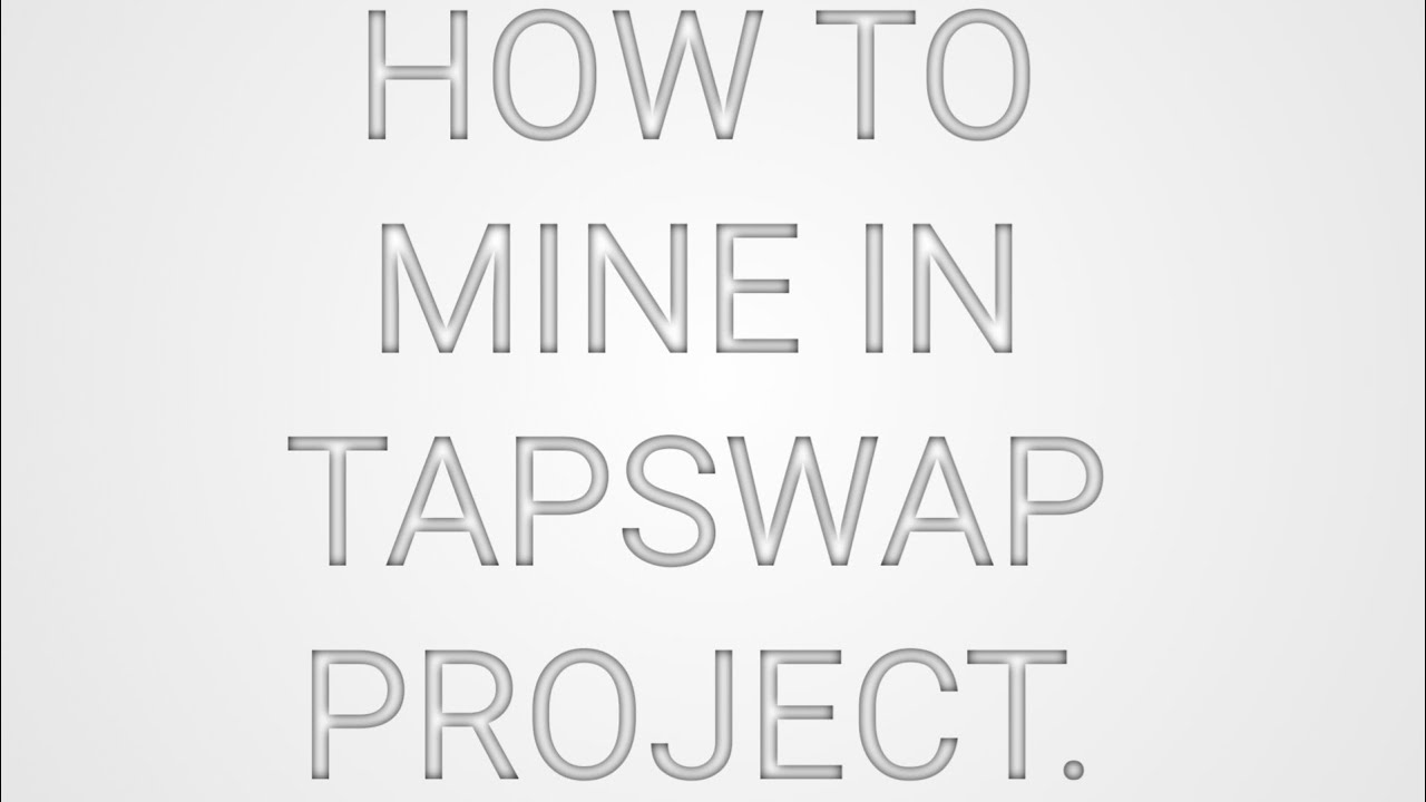 How to mine in Tapswap project Telegram|@OnlineTrickzEarning - YouTube