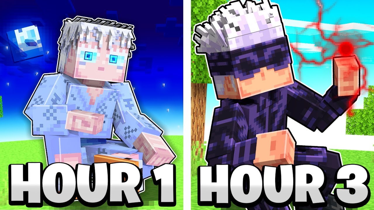 I Survived as GOJO in Jujutsu Kaisen Minecraft! - YouTube