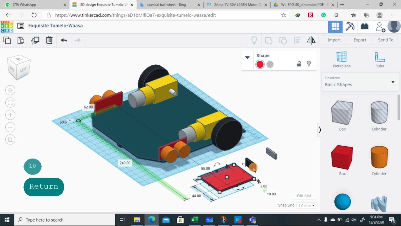 Tinkercad Motor Driver 3d Design Youtube
