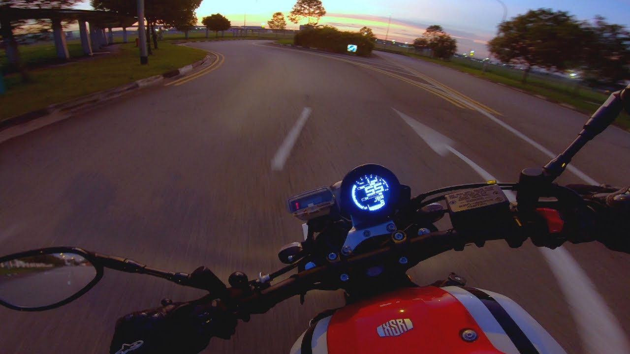| YAMAHA XSR900 | Sunset Joyride [Engine SOUND] ☊ +4K - YouTube