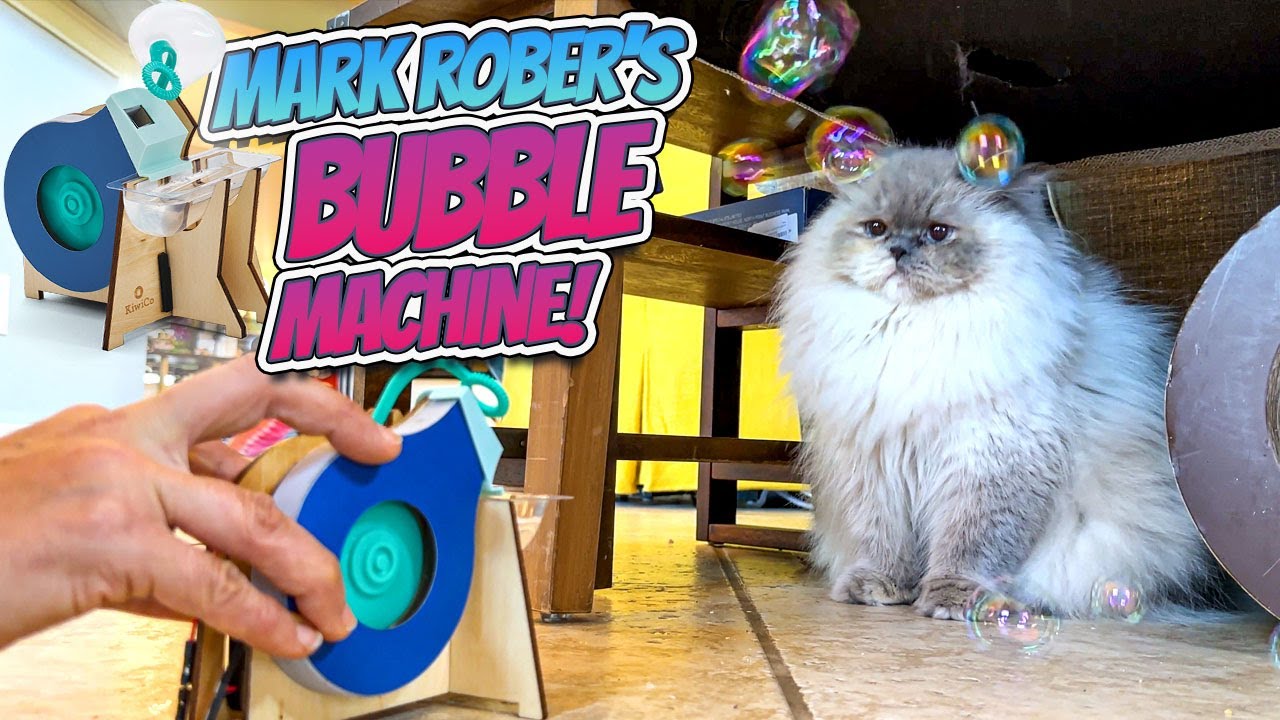 Will Our CAT Love the MARK ROBER BUBBLE MACHINE?! - YouTube