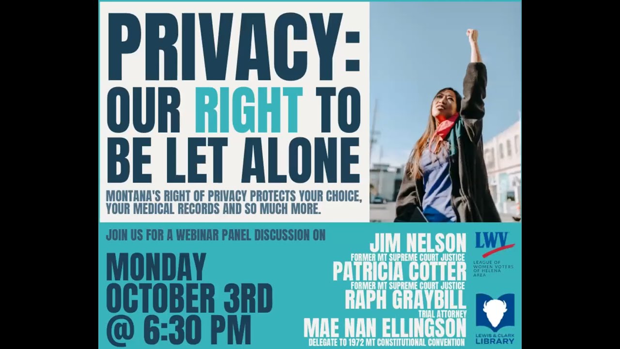 Privacy: Our Right to Be Let Alone - YouTube