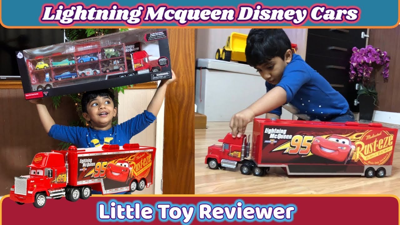 Lightning McQueen Talking Mack Carrier Truck with Disney Pixar Cars 3 ...