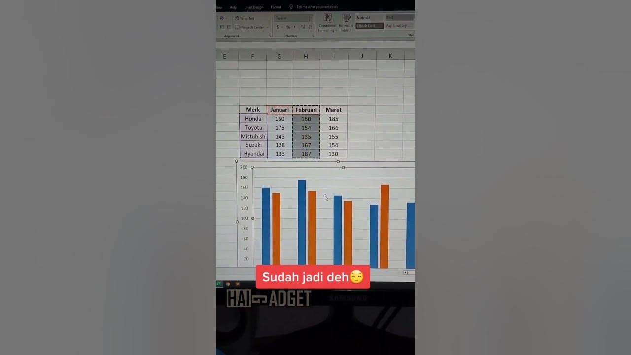 CARA CEPAT MEMBUAT CHART DI EXCEL - Hai Gadget Tutorial - YouTube