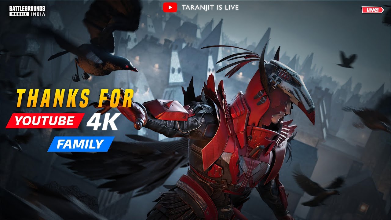 THANX FOR 4K FAMILY BGMI LIVE CUSTOM ROOM & TEAMCODE GAMEPLAY DAY#270 ...