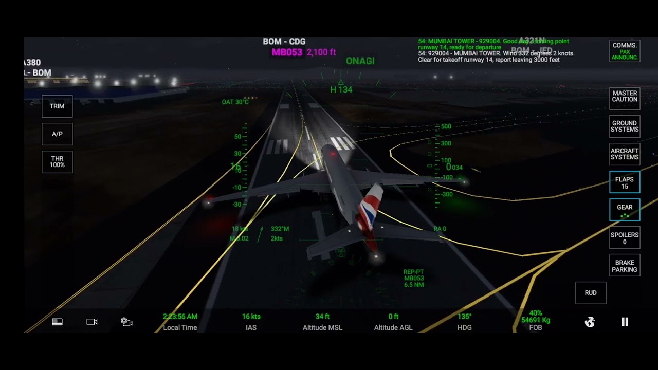 RFS-Real Flight Simulator Boeing 777-200 British Airways Bombay To ...