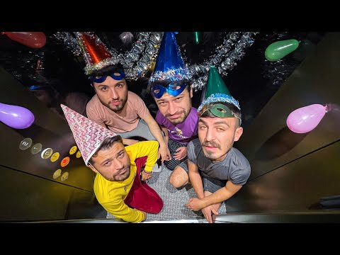 YILBAŞINI ASANSÖRDE GEÇİRMEK!! (EFSANE YARIŞMA)