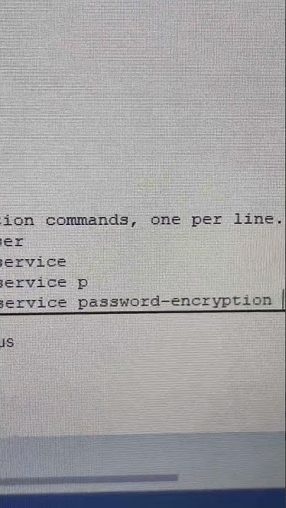 Encrypt Plaintext Passwords Packet Tracer Youtube 