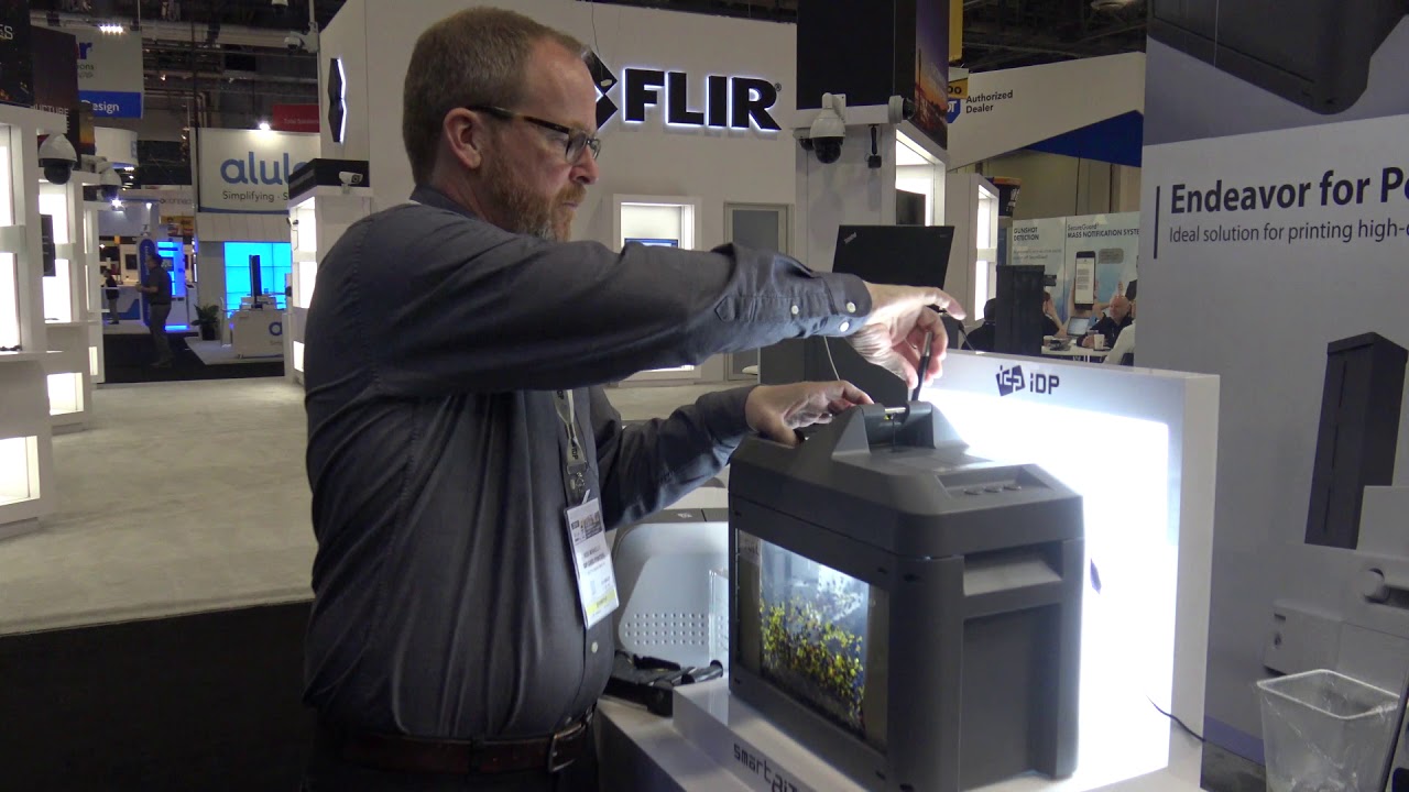 IDP's SMART-Bit Ribbon Shredder - Live from ISC West - YouTube