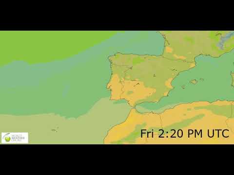 Spain Surface Temperature Weather Forecast HD: 19 Feb 2020 [Updated at ...