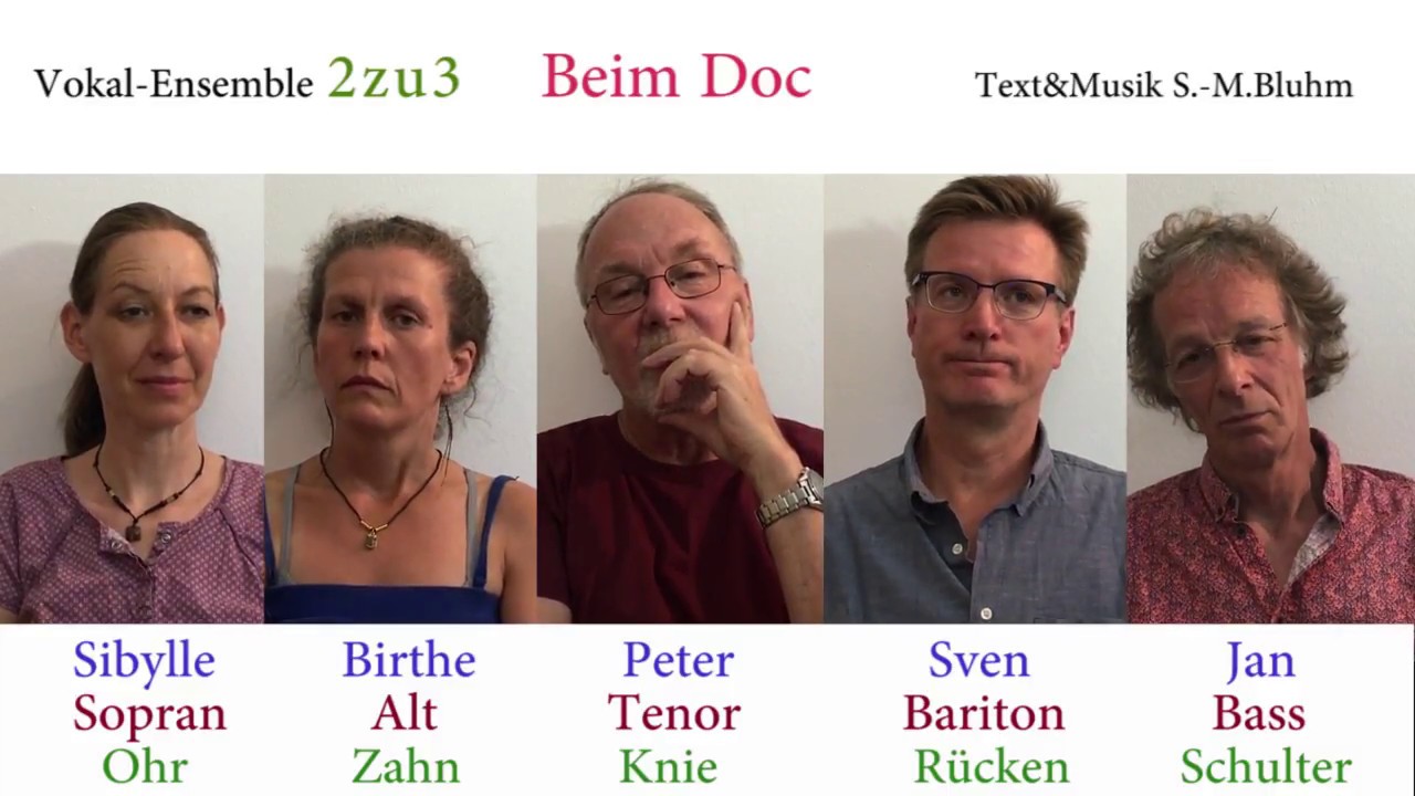 Vokal-Ensemble 2zu3 singt: Beim Doc von Sven-Michael Bluhm - YouTube