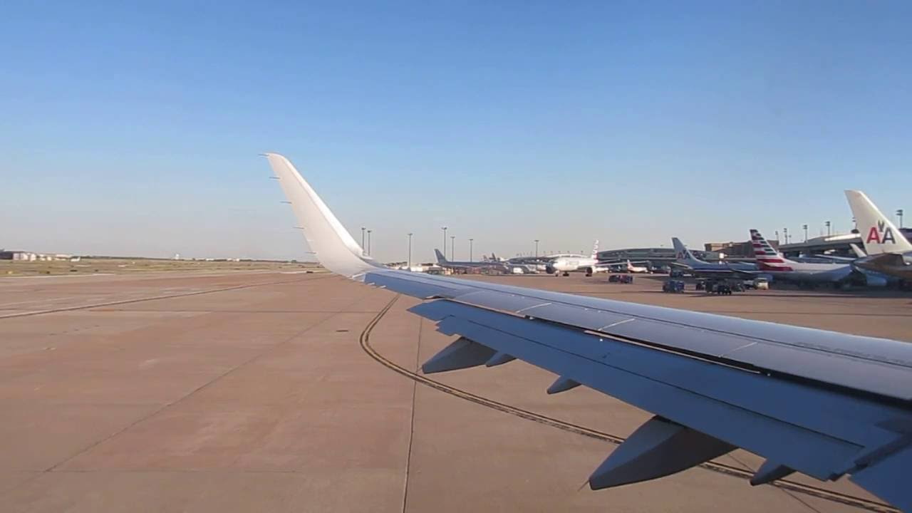 American Airlines (AA262) Airbus A321 Winglet takeoff at Dallas Fort ...