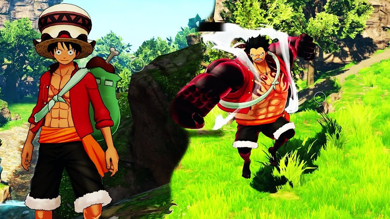 One Piece World Seeker Luffy Stampede Outfit Gameplay(One Piece World ...