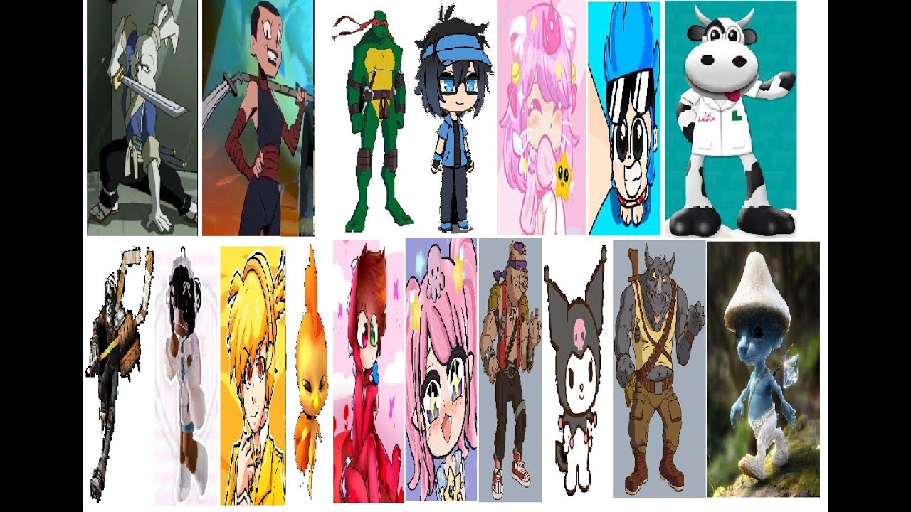 All ladybugthecrazy favorite characters sings I'm blue (DA BA DEE) part ...