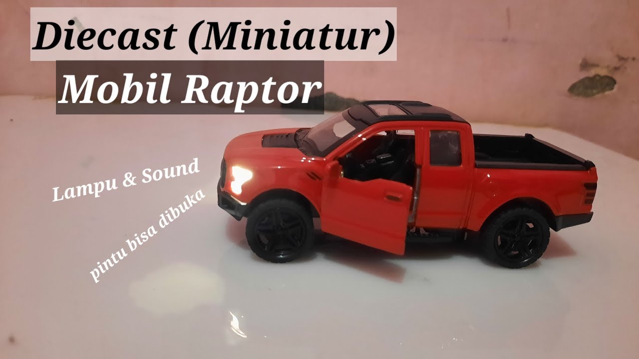 Mirip Aslinya!!? Diecast (Miniatur) Mobil Raptor Double Cabin - YouTube