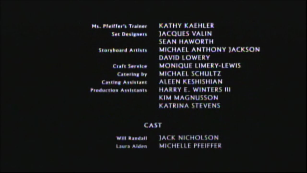 Wolf (1994) End Credits (Showtime Women 2023) - YouTube