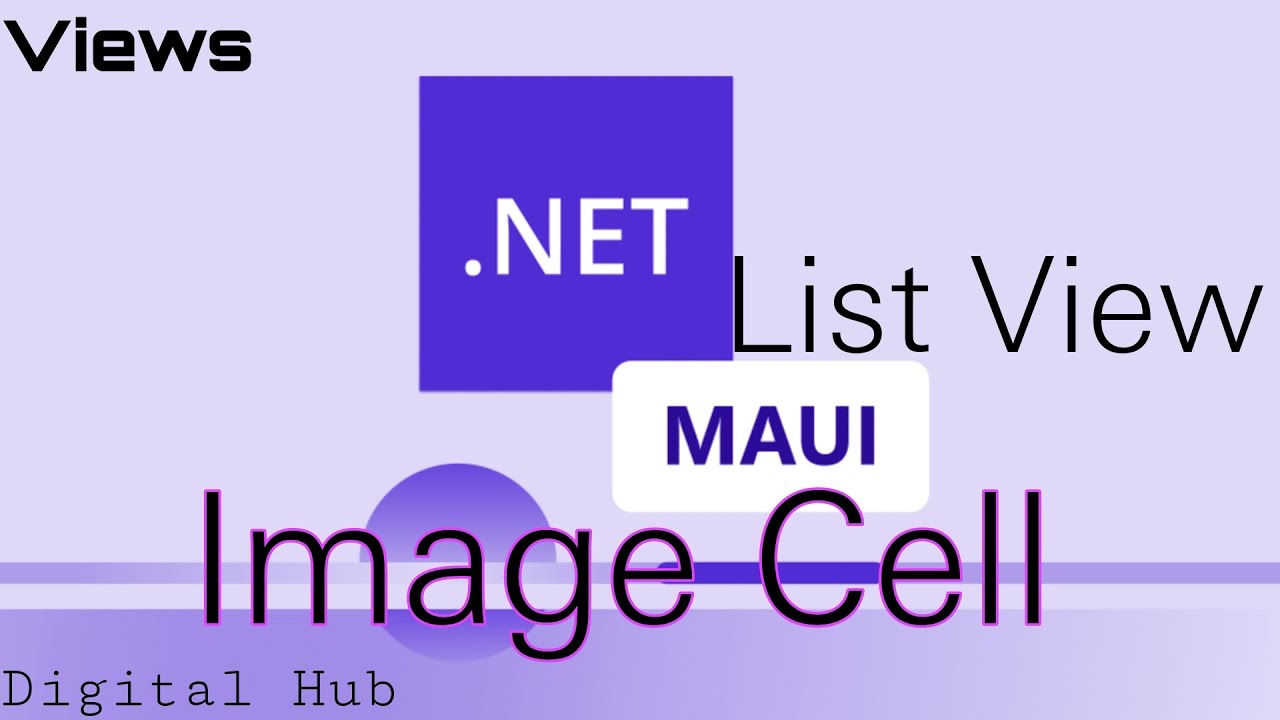 .NET MAUI APP/List View/Image Cell/30 - YouTube