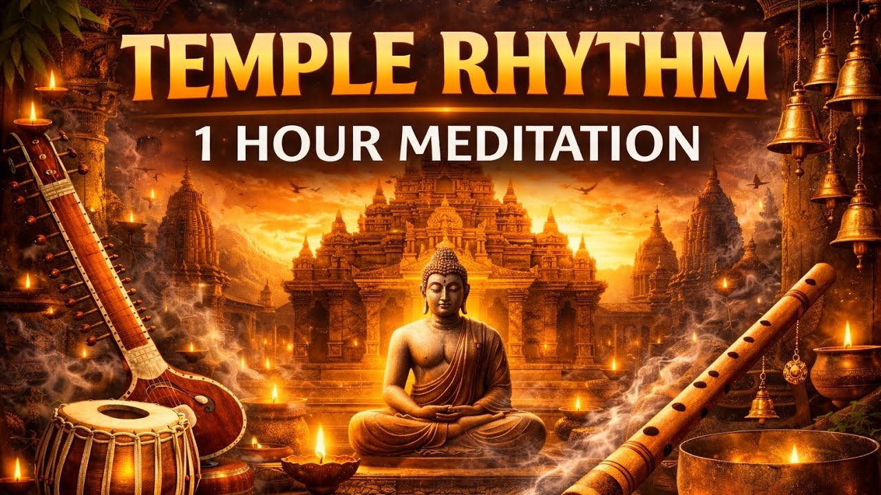 Powerful Temple Rhythm Meditation | 1 Hour Indian Flute & Tabla ...