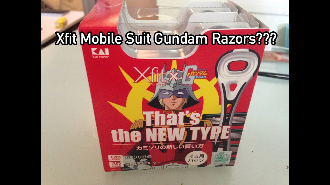 Xfit Mobile Suit Gundam shaving razors? - YouTube