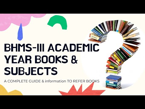 BHMS-III ACADEMIC YEAR BOOKS & SUBJECTS//BEATS PER HOMEO - YouTube