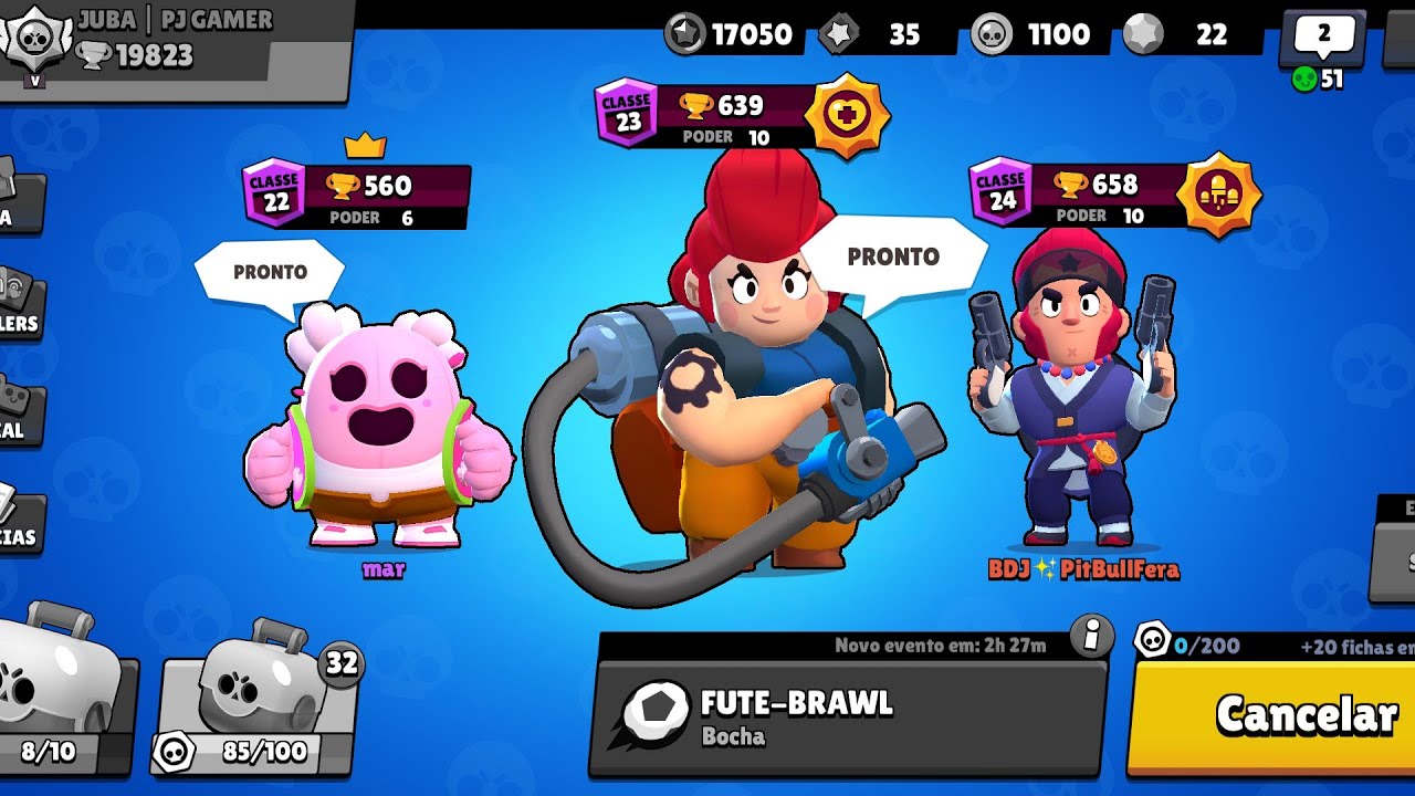 JOGUEI COM O PitBullFera(Pé de 🐁)BRAWL STARS - YouTube