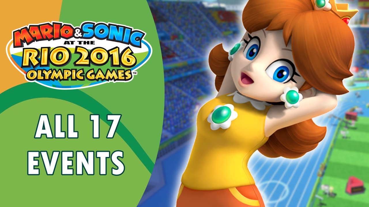 Mario & Sonic at the Rio 2016 Olympic Games - Daisy (All Events) - YouTube