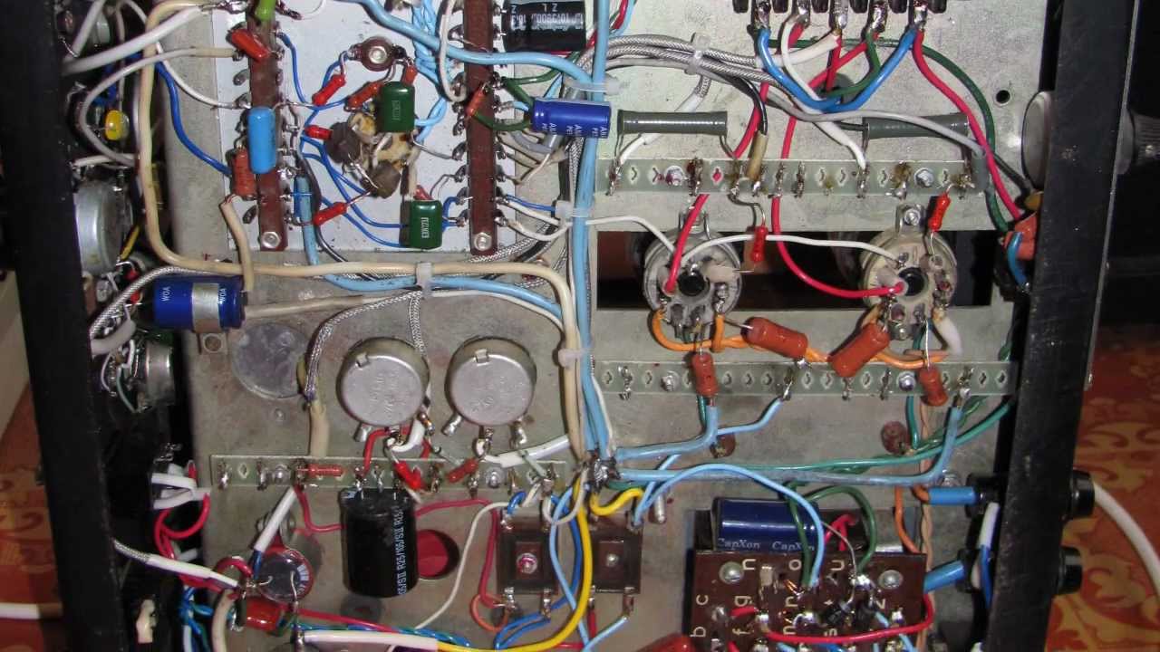 ламповый усилитель beag apx-100 переделанный в гитарный - YouTube