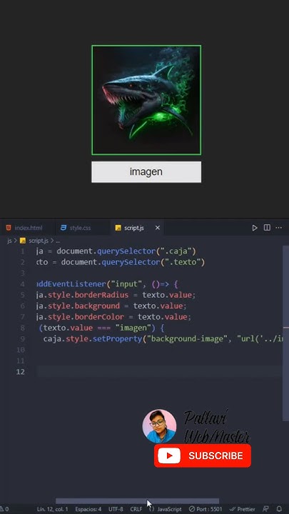 JavaScript Tips to Change Border Radius & Background Color | #javascript #htmlcss #new @YouTube ...