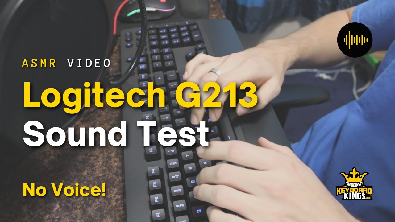 Logitech G213 Prodigy Membrane Keyboard Typing ASMR (No Voice) - YouTube