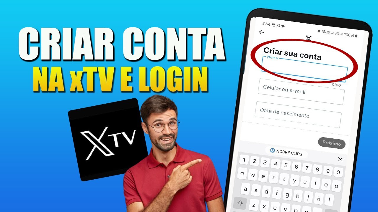 xTV - Como criar conta na xTV e Fazer Login - YouTube