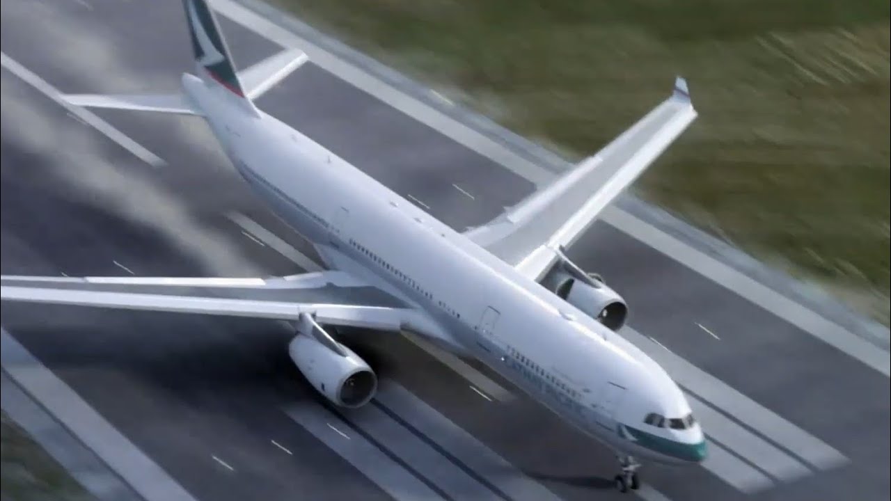 Cathay Pacific Flight 780 - Landing Animation - YouTube