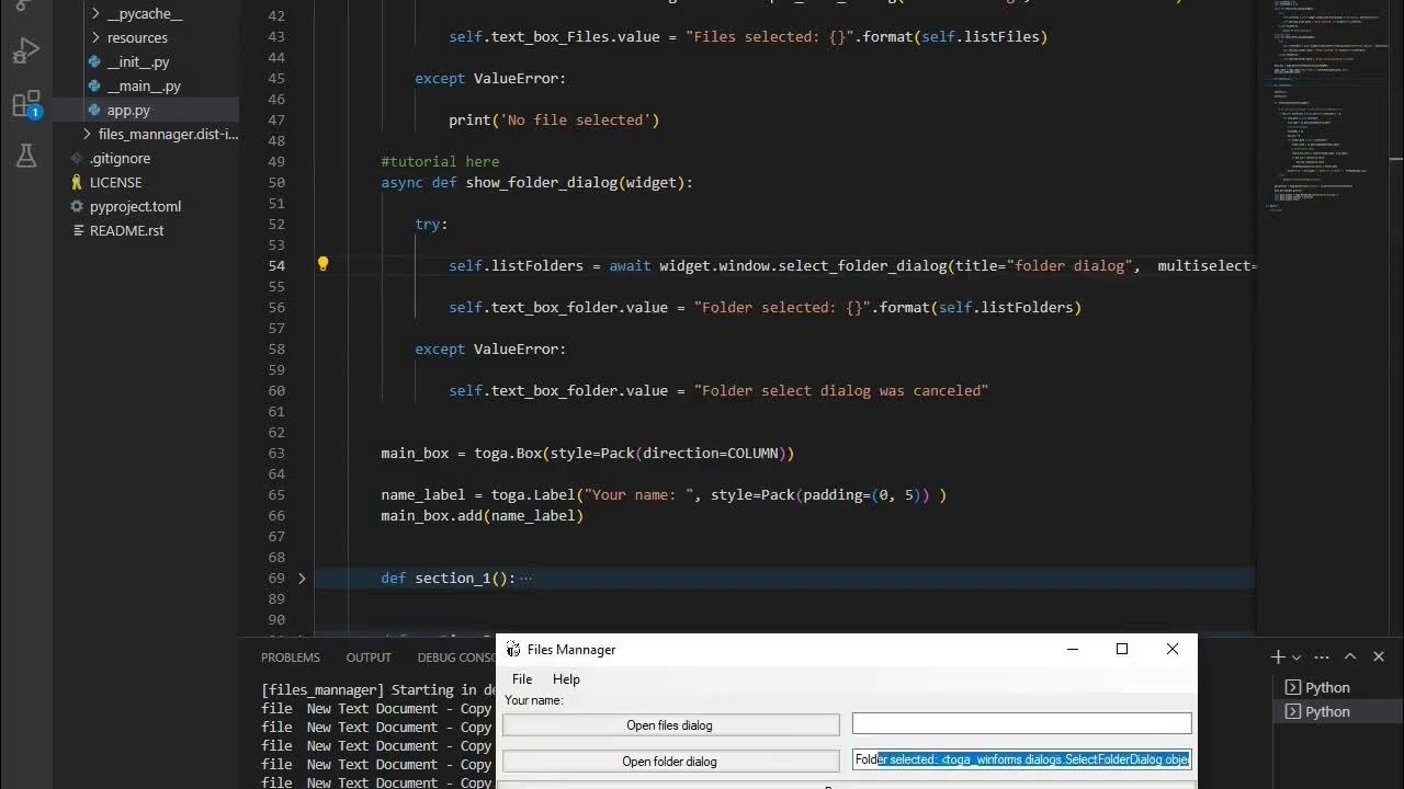 toga_winforms.dialogs.SelectFolderDialog object at 0x0000019E4200F4F0 select_file_dialog toga ...