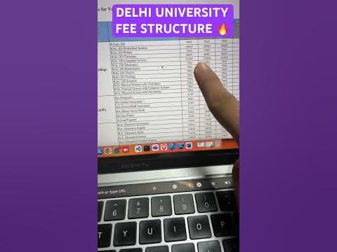 Delhi university fees structure of all colleges in 1 pdf🔥.#cuet2023 #duadmission2023 - YouTube