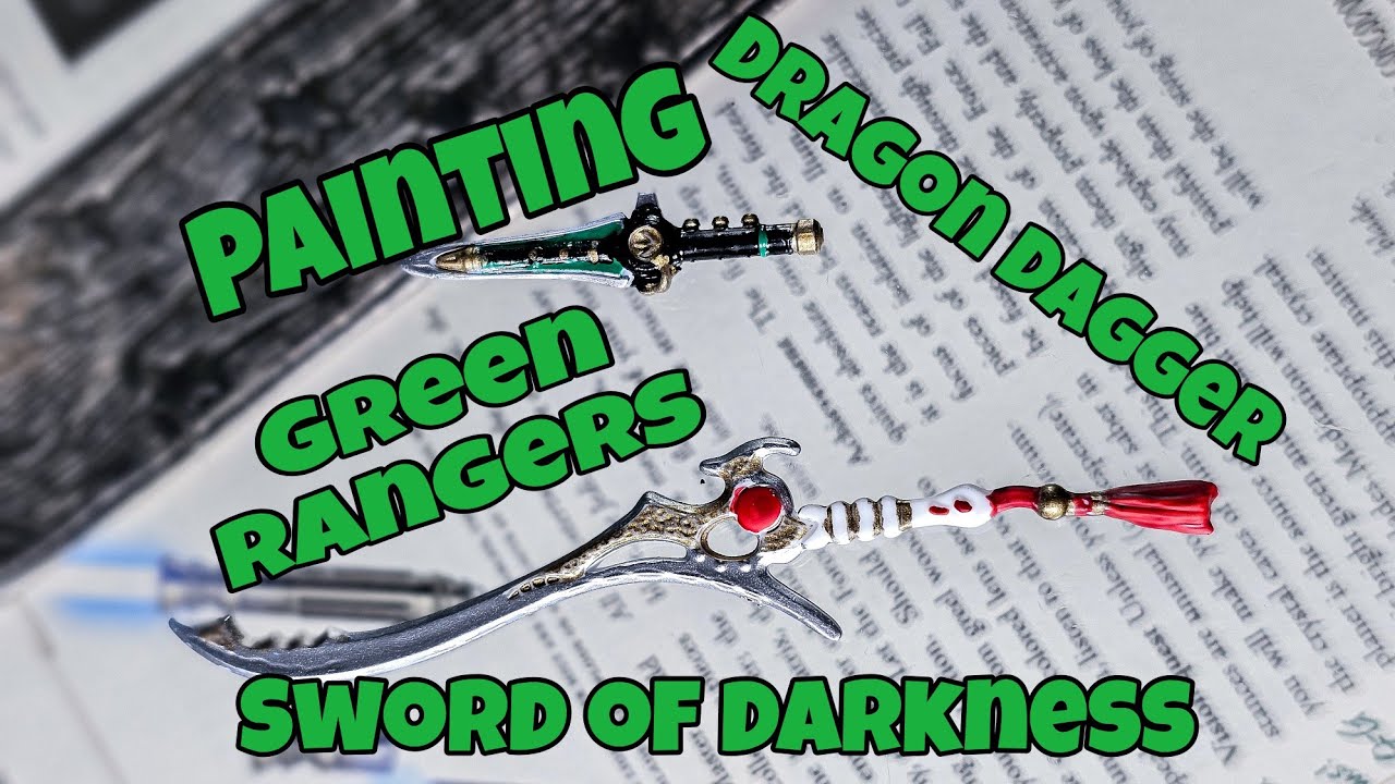 Painting The Green Rangers Legendary Dragon Flute Dagger & The Sword Of ...
