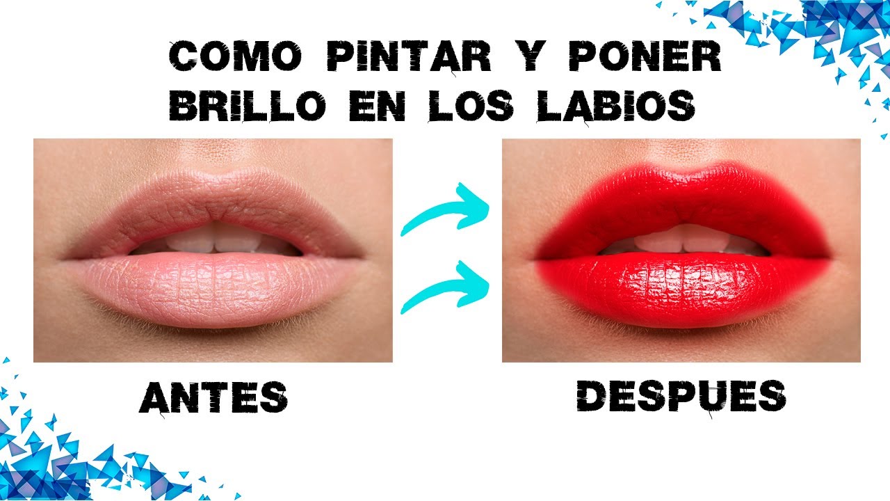 Como pintar los Labios y poner Brillo con Photoshop - YouTube