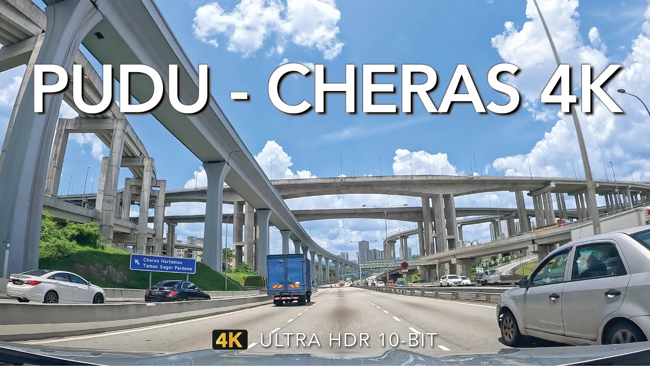 Driving Pudu in 4K Ultra HD - Pudu Kuala Lumpur to Mahkota Cheras ...