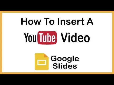 How To Insert A YouTube Video In Google Slides | PC | - YouTube