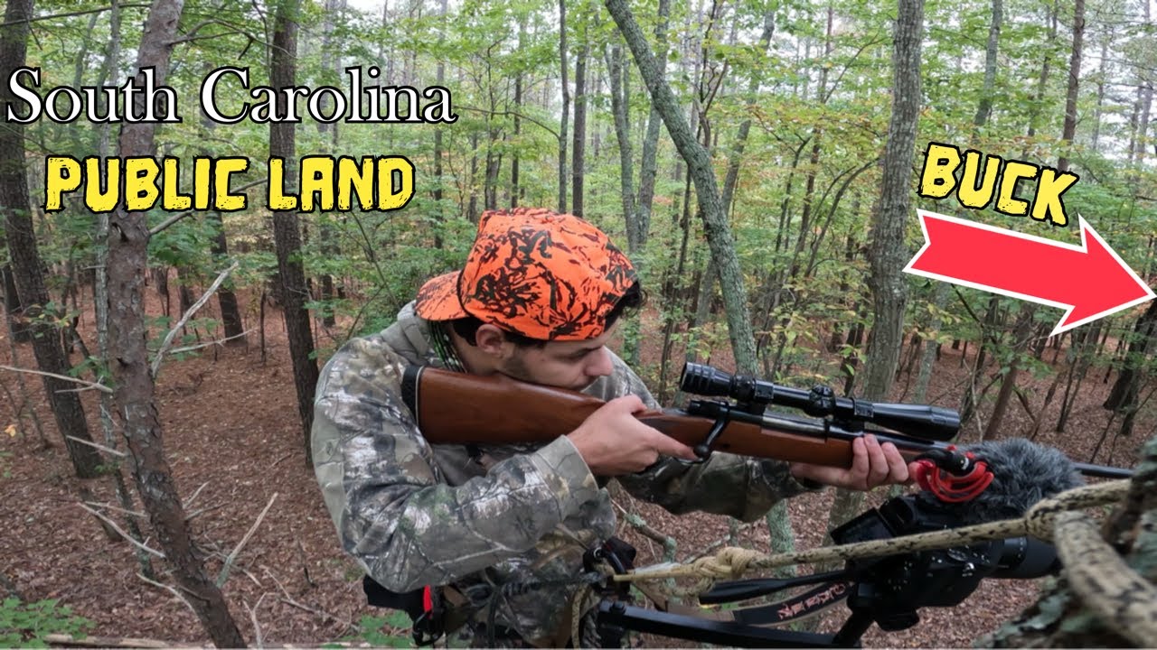OPENING DAY of RIFLE season in South Carolina (BUCK DOWN) - YouTube