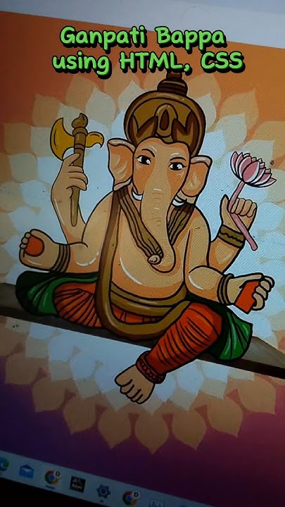 Ganpati Bappa using HTML, CSS 🔥 #shorts #htmlcss #htmltutorial - YouTube
