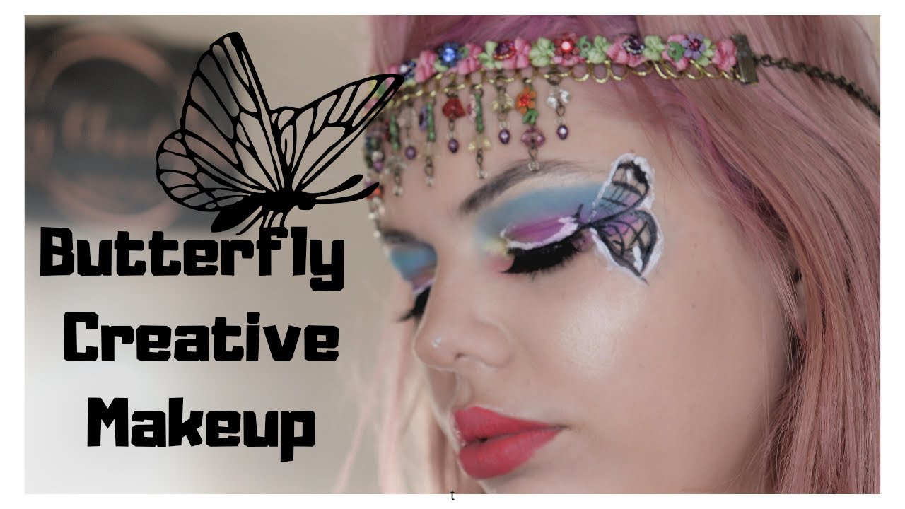 Butterfly Inspired Makeup Tutorial ! | Creative Makeup | LOTTIE - YouTube
