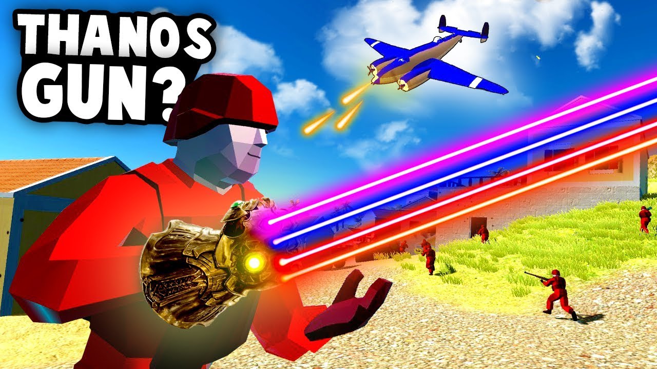 INFINITY WAR Battle! The New THANOS GUN! (Ravenfield Best Mods) - YouTube