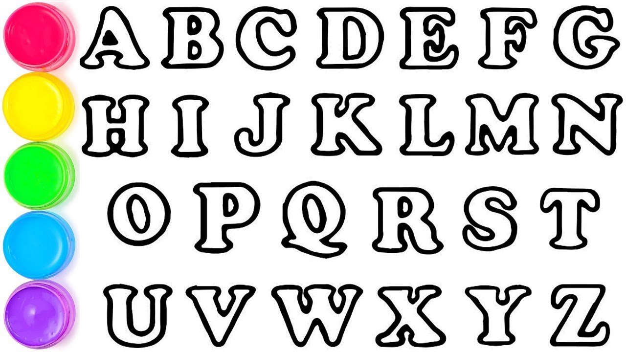 ABC for Kids | ABCDEFGHIJKLMNOPQRSTUVWXYZ | Drawing and Painting ...